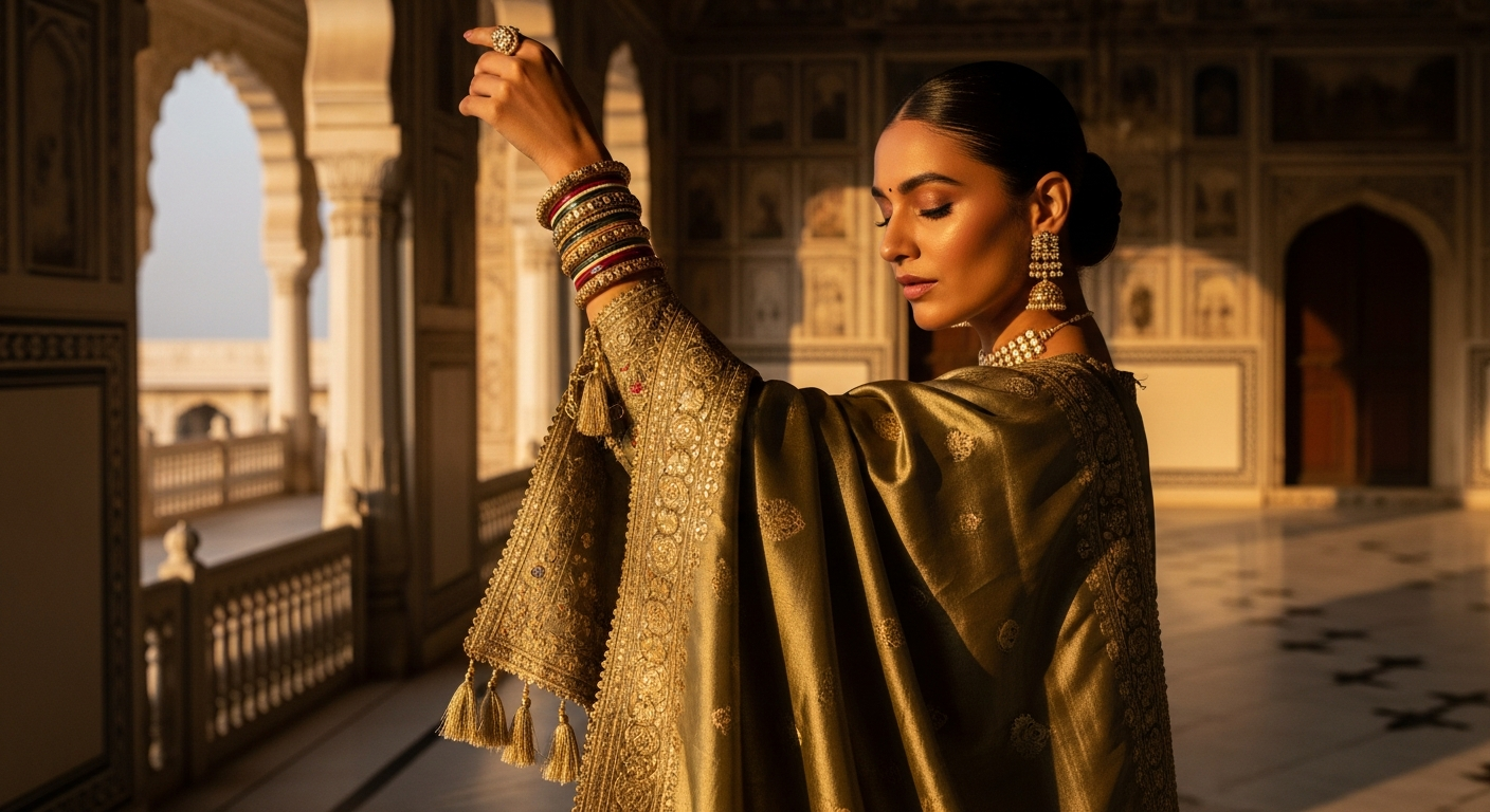 The Wrist Drape: Styling Your Dupatta Like a Royal – Shreekama