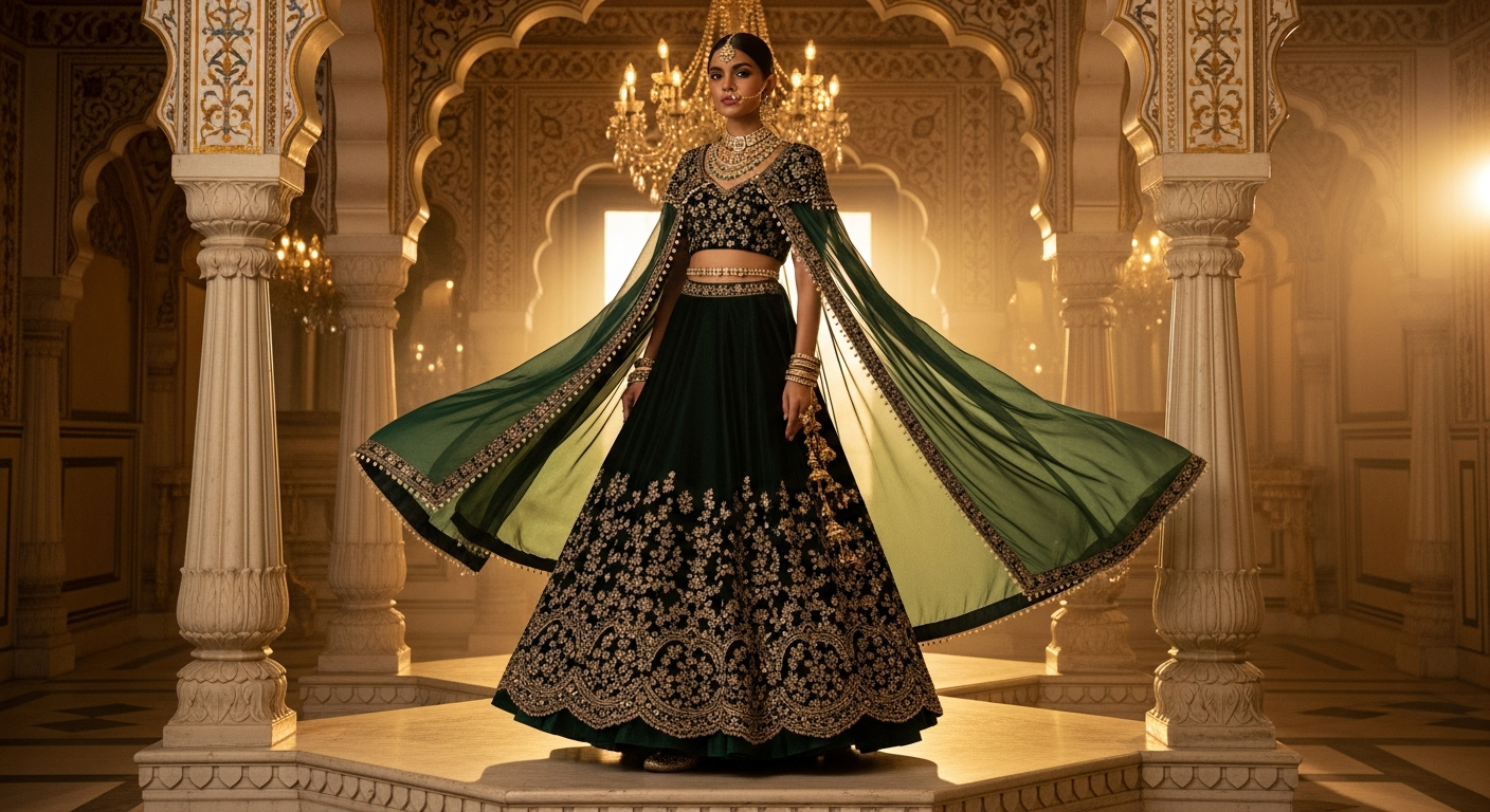 Cape Set Craze: Why Capes are Replacing Dupattas in 2025 – Shreekama