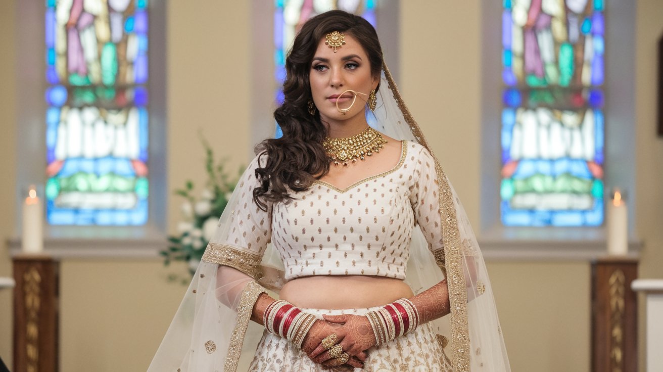 How to Style a Bridal Lehenga for a Church Wedding – Shreekama