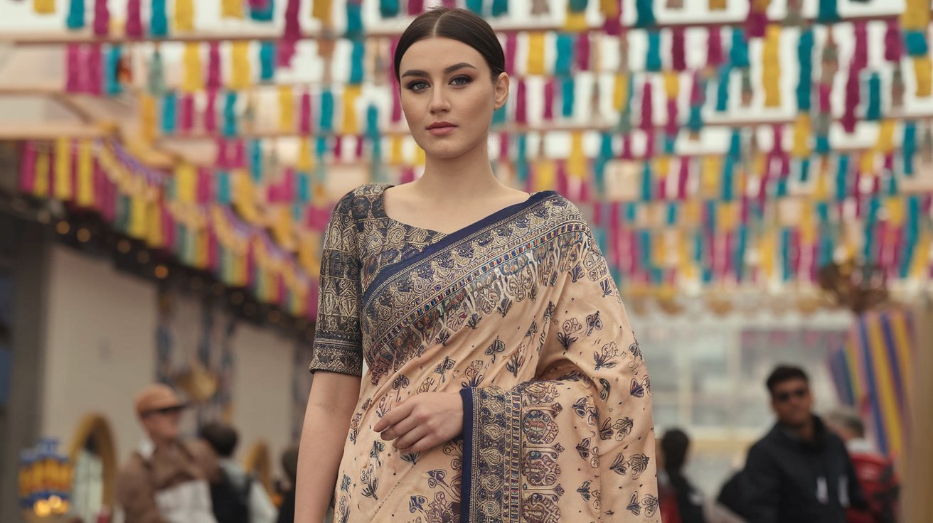 How to Style a Designer Saree for a Cultural Festival – Shreekama