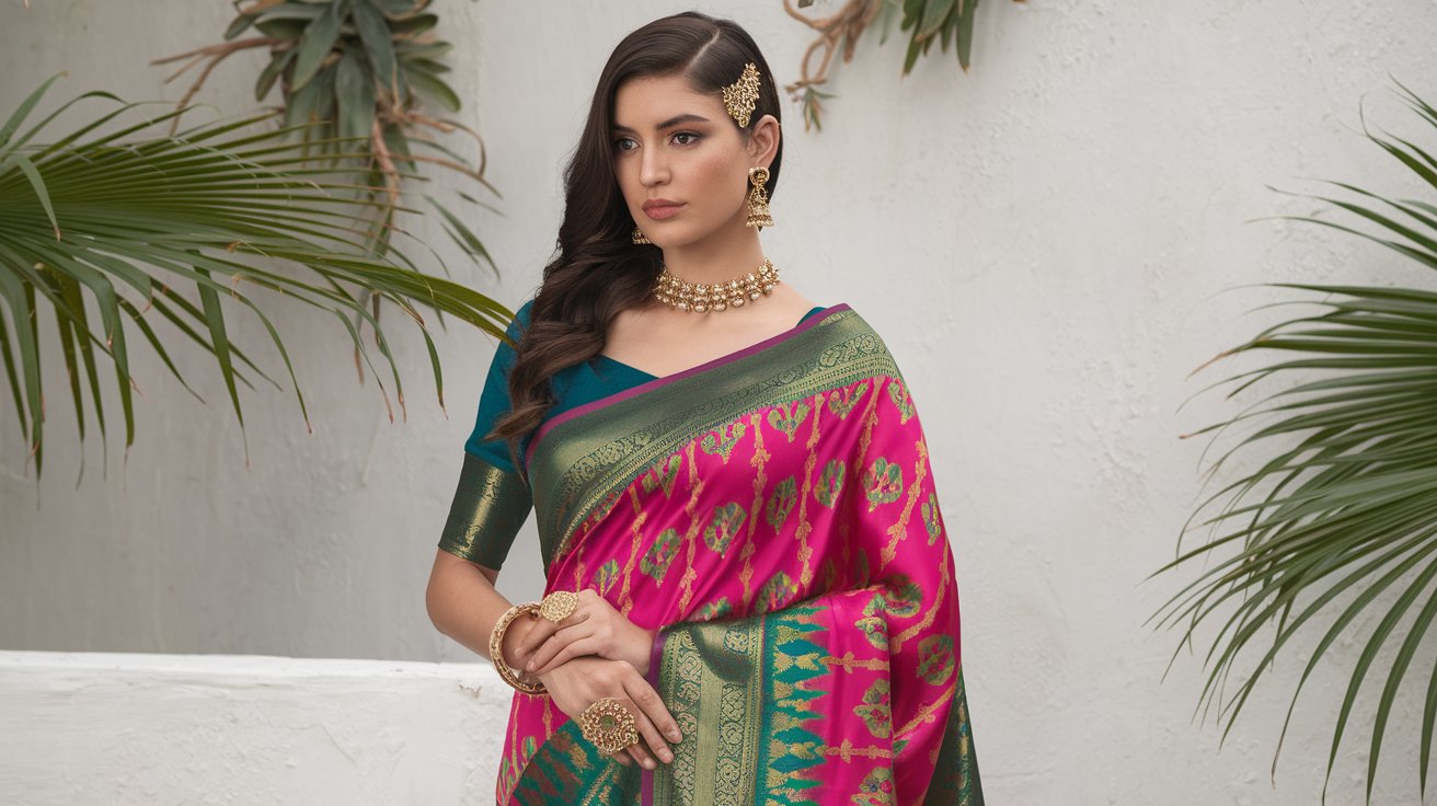 How to Style a Designer Saree for a Photo Shoot – Shreekama