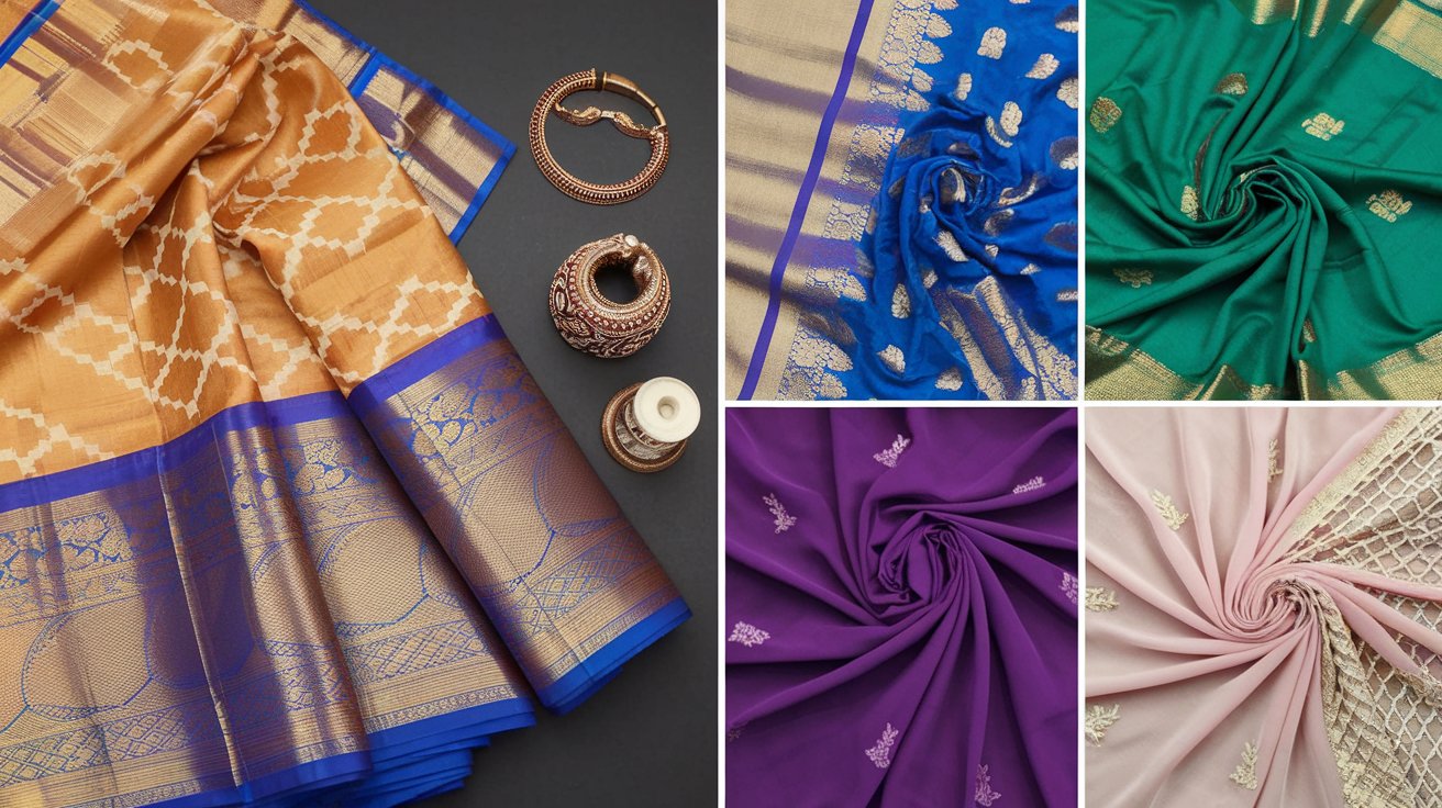 How to Choose the Right Fabric for Your Designer Saree – Shreekama