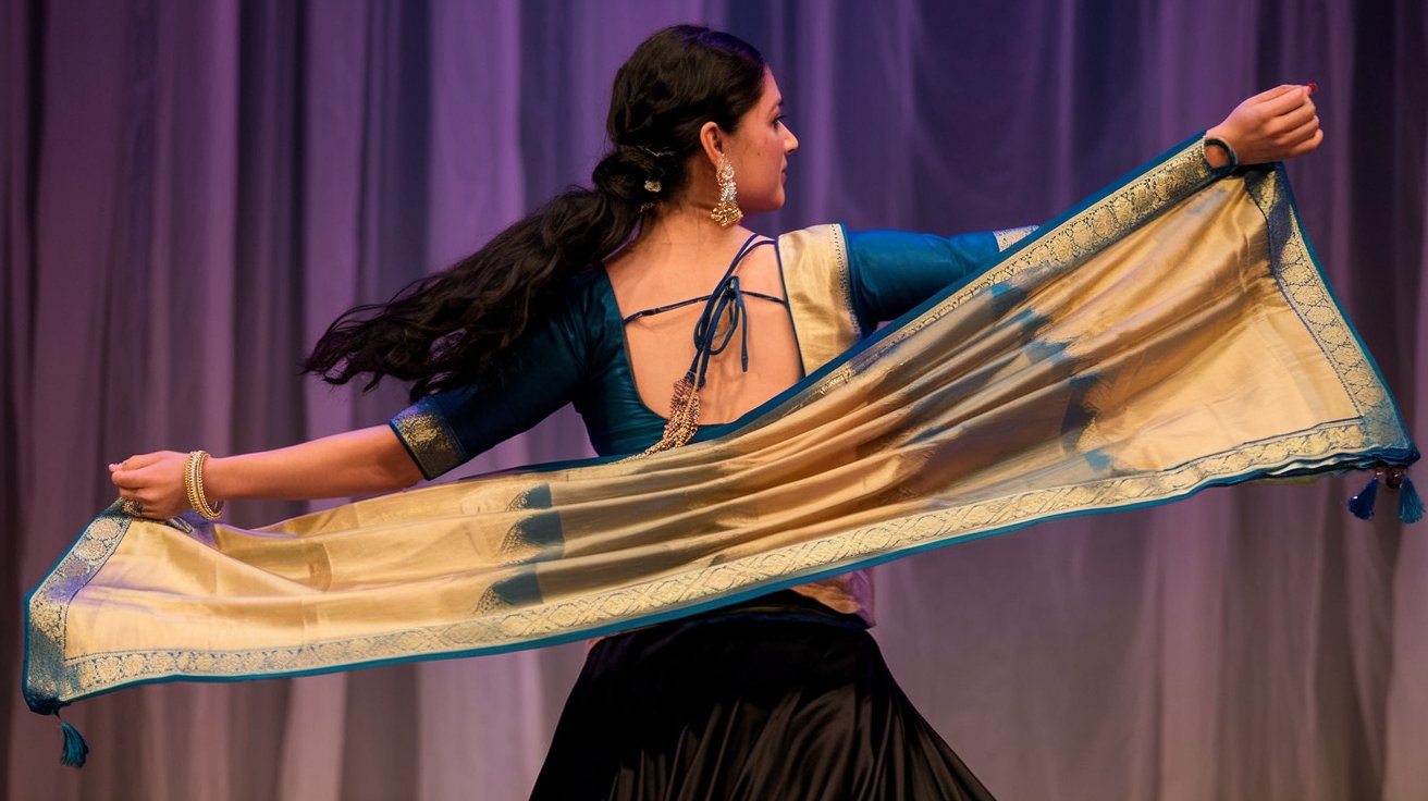 How to Style a Designer Saree for a Dance Performance – Shreekama