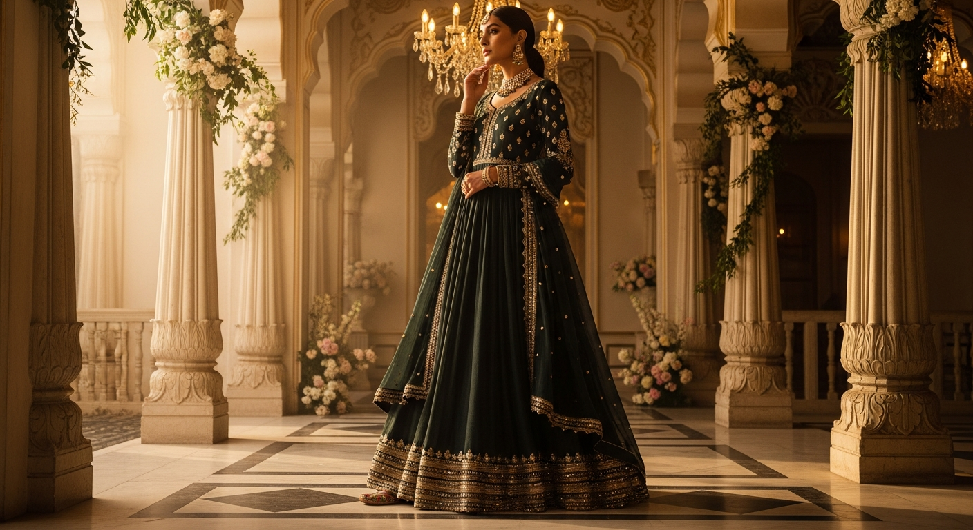 Anarkali Suits: Floor Length Designs for Wedding Guests – Shreekama