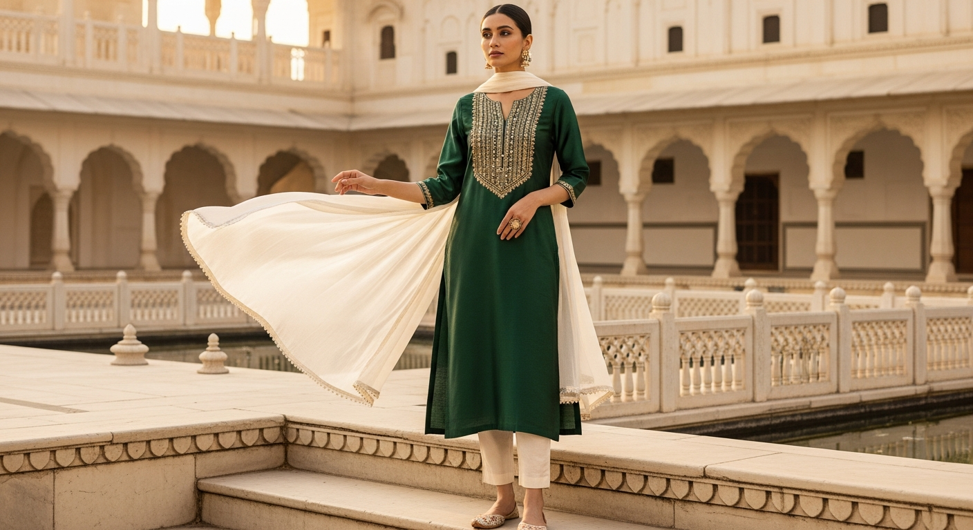 Straight Cut vs. A-Line Kurta: Which Silhouette Suits You Best? – Shreekama